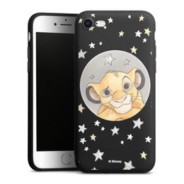 DeinDesign iPhone SE (2020) Handy Premium Silikon H&uuml;lle Handyh&uuml;lle schwarz Case Simba Lion King Disney Silikon Premium Case