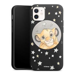 DeinDesign iPhone 12 mini Handy Premium Silikon H&uuml;lle Handyh&uuml;lle schwarz Case Simba Lion King Disney Silikon Premium Case