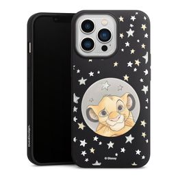 DeinDesign iPhone 13 Pro Handy Premium Silikon H&uuml;lle Handyh&uuml;lle schwarz Case Simba Lion King Disney Silikon Premium Case