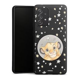 DeinDesign Galaxy A52s 5G Handy Premium Silikon H&uuml;lle Handyh&uuml;lle schwarz Case Simba Lion King Disney Silikon Premium Case