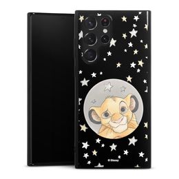 DeinDesign Galaxy S22 Ultra Handy Silikon H&uuml;lle Case schwarz Handyh&uuml;lle Simba Lion King Disney