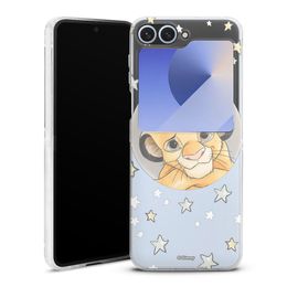 DeinDesign Galaxy Z Flip 6 Handy Hard Case Schutzh&uuml;lle transparent Smartphone Handy H&uuml;lle Simba Lion King Disney Hard Case