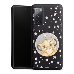 DeinDesign Galaxy S20 FE 5G Handy Premium Silikon H&uuml;lle Handyh&uuml;lle schwarz Case Simba Lion King Disney Silikon Premium Case