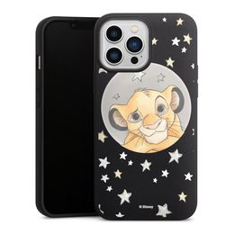 DeinDesign iPhone 13 Pro Max Handy Premium Silikon H&uuml;lle Handyh&uuml;lle schwarz Case Simba Lion King Disney Silikon Premium Case