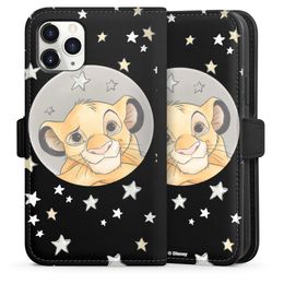 DeinDesign iPhone 11 Pro Handy Klapph&uuml;lle Handyh&uuml;lle aus Kunst Leder schwarz Flip Case Simba Lion King Disney Sideflip mit Lasche