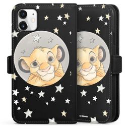 DeinDesign iPhone 11 Handy Klapph&uuml;lle Handyh&uuml;lle aus Kunst Leder schwarz Flip Case Simba Lion King Disney Sideflip mit Lasche