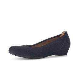 Keilpumps Gabor "Keilpumps", Damen, Gr. 37,5, blau, Schuhe