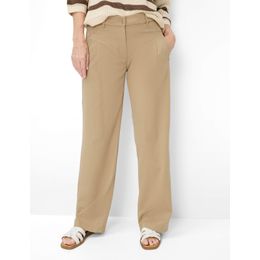 Damen 5-Pocket-Hose "Style PEGGY FLARED", beige, Gr. 26, RAPHAELA BY Brax, Web, 58% Lyocell, 39% Baumwolle, 3% Elasthan, Hosen
