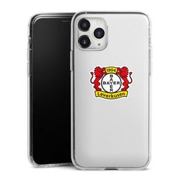 DeinDesign iPhone 11 Pro Max Handy Silikon H&uuml;lle Case transparent Handyh&uuml;lle Logo Bayer 04 Leverkusen Official Licensed Product Silikon Case
