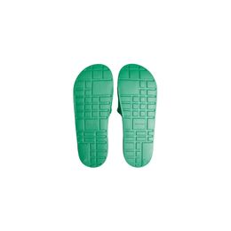 Herren Pantolette "ESS SLIDE CV", Calvin Klein Jeans, Gr. 43gr&uuml;n, Textil, bestickt, unifarben, Schuhe, Badeschuh, Flat, Poolslides mit Logoschriftzug