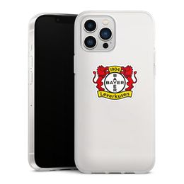 DeinDesign iPhone 13 Pro Max Handy Silikon H&uuml;lle Case transparent Handyh&uuml;lle Logo Bayer 04 Leverkusen Official Licensed Product Silikon Case