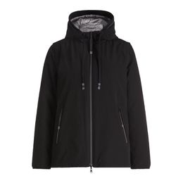Betty Barclay Damen Wendejacke "Damen mit Kapuze", schwarz, Gr. 36, Obermaterial: 88% Polyester, 12% Elasthan. F&uuml;llung: 100% Polyester, Jacken