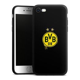 DeinDesign iPhone SE (2020) Handy Premium Silikon H&uuml;lle Handyh&uuml;lle schwarz Case Star Borussia Dortmund Bvb Silikon Premium Case