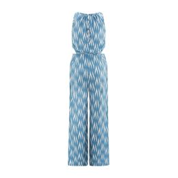 happy girls M&auml;dchen Overall, blau, Gr. 170, Web, Obermaterial: 100% Viskose. Futter: 100% Baumwolle, Overalls, mit modischen Cut-Outs