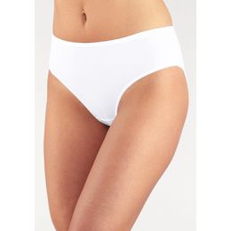 Petite Fleur Damen Jazz-Pants Slips, Gr. 36, wei&szlig;, Obermaterial: 95% Baumwolle, 5% Elasthan, unifarben, Unterhosen, aus elastischer Baumwolle