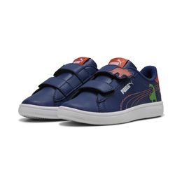 Puma Damen Sneaker "Smash 3.0 Dino Sneakers Kinder", Gr. 34blau jewel gr&uuml;n fruit amarena orange, Obermaterial: Textil, Synthetik; Futter: Textil;