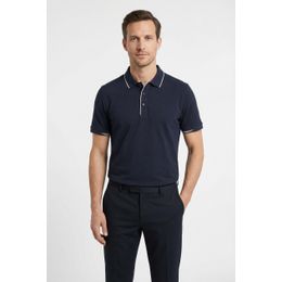 OLYMP Herren Poloshirt "OLYMP Wirk Casual - Polo", blau, Gr. XL, Jersey, Obermaterial: 51% Baumwolle, 49% Polyester, Shirts