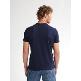 Herren T-Shirt, blau, Gr. XXXL, PETROL INDUSTRIES, unifarben, Jersey, Obermaterial: 100% Baumwolle, Shirts, mit Logo Schriftzug