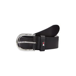 Tommy Hilfiger Damen Lederg&uuml;rtel "New Danny", schwarz, Gr. 70, Leder, G&uuml;rtel, mit dezenter Logo-Schlaufe