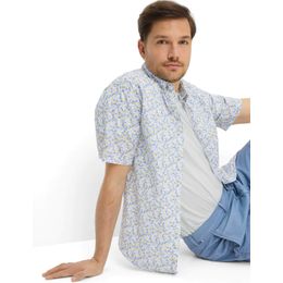 Brax Herren Kurzarmhemd "Style DAN"blau, Gr. XXXL, Web, 100% Baumwolle, Hemden