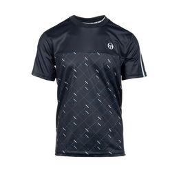 Sergio Tacchini Funktionsshirt 'Scotland' Herren Gr&ouml;&szlig;e XS blau / schwarz / wei&szlig;