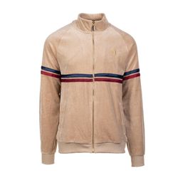 Sergio Tacchini Trainingsjacke 'Orion Luxe' Herren Gr&ouml;&szlig;e XXXL beige / navy / rot