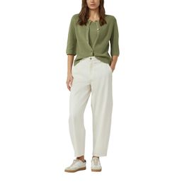 s.Oliver Damen Strickjackekhaki, Gr. 46, unifarben, Strick, Obermaterial: 60% Baumwolle, 40% Polyacryl, Strickjacken, halbarm, mit Knopfleiste