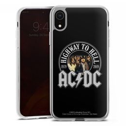 DeinDesign iPhone Xr Handy Silikon H&uuml;lle Case transparent Handyh&uuml;lle Acdc Official Licensed Product Rock Silikon Case