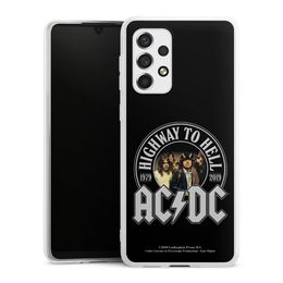 DeinDesign Galaxy A33 5G Handy Silikon H&uuml;lle Case transparent Handyh&uuml;lle Acdc Official Licensed Product Rock Silikon Case