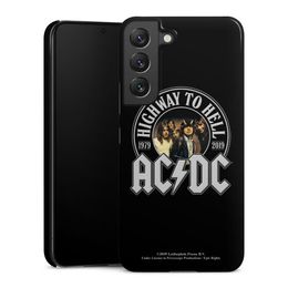 DeinDesign Galaxy S22 Handy Premium Case Smartphone Handyh&uuml;lle Schutzh&uuml;lle gl&auml;nzend Acdc Official Licensed Product Rock Premium Case