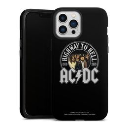 DeinDesign iPhone 13 Pro Max Handy Panzer Handyh&uuml;lle robuste Outdoor H&uuml;lle Schutzh&uuml;lle matt Acdc Official Licensed Product Rock Tough Case