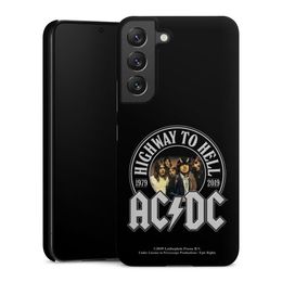 DeinDesign Galaxy S22 Handy Premium Case Smartphone Handyh&uuml;lle Schutzh&uuml;lle matt Acdc Official Licensed Product Rock Premium Case