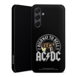 DeinDesign Galaxy A35 5G Handy Premium Case Smartphone Handyh&uuml;lle Schutzh&uuml;lle gl&auml;nzend Acdc Official Licensed Product Rock Premium Case