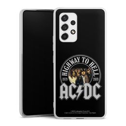 DeinDesign Galaxy A53 5G Handy Silikon H&uuml;lle Case transparent Handyh&uuml;lle Acdc Official Licensed Product Rock Silikon Case