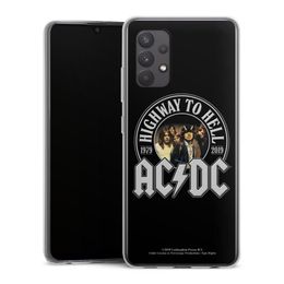 DeinDesign Galaxy A32 4G Handy Silikon H&uuml;lle Case transparent Handyh&uuml;lle Acdc Official Licensed Product Rock Silikon Case