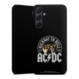 DeinDesign Galaxy A55 5G Handy Premium Case Smartphone Handyh&uuml;lle Schutzh&uuml;lle matt Acdc Official Licensed Product Rock Premium Case