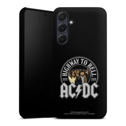 DeinDesign Galaxy A55 5G Handy Premium Case Smartphone Handyh&uuml;lle Schutzh&uuml;lle gl&auml;nzend Acdc Official Licensed Product Rock Premium Case