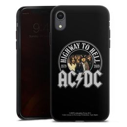 DeinDesign iPhone Xr Handy Silikon H&uuml;lle Case schwarz Handyh&uuml;lle Acdc Official Licensed Product Rock