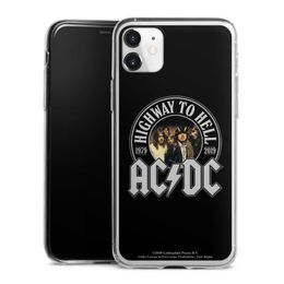 DeinDesign iPhone 11 Handy Slim Case Silikon Handyh&uuml;lle transparent H&uuml;lle extra d&uuml;nn Acdc Official Licensed Product Rock Silikon Slim Case