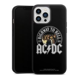 DeinDesign iPhone 13 Pro Max Handy Premium Silikon H&uuml;lle Handyh&uuml;lle schwarz Case Acdc Official Licensed Product Rock Silikon Premium Case