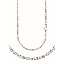 Firetti Damen Collierkettchen "Schmuck Silber 925 Armband Kette Ankerkette diamantiert", 21, Silber 925 (Sterlingsilber), B: 3mm, silber, Silber 925