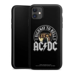 DeinDesign iPhone 11 Handy Premium Silikon H&uuml;lle Handyh&uuml;lle schwarz Case Acdc Official Licensed Product Rock Silikon Premium Case