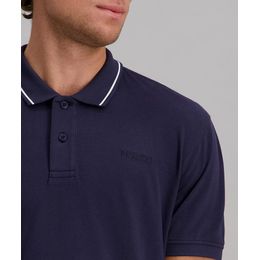Herren Poloshirtnight sky, Gr. M, Pioneer Authentic Jeans, unifarben, Web, Obermaterial: 100% Baumwolle, Shirts, mit Logo Schriftzug
