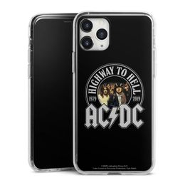 DeinDesign iPhone 11 Pro Max Handy Silikon H&uuml;lle Case transparent Handyh&uuml;lle Acdc Official Licensed Product Rock Silikon Case