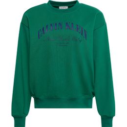 Damen Sweatshirtenchanted forest, Gr. M, Calvin Klein Jeans, unifarben, Sweatware, Obermaterial: 100% Baumwolle, Sweatshirts, Regular fit, mit Druck