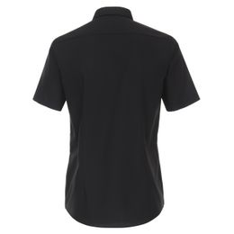 Venti Herren Businesshemd "Venti Businesshemd Kurzarm uni", schwarz, Gr. 41, unifarben, 100% Baumwolle, Hemden