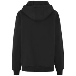 MISS TEE Damen Kapuzenpullover "Miss Tee Love Yourself First EMB Fluffy Hoody"schwarz, Gr. XS, bedruckt, 100% Baumwolle, Pullover