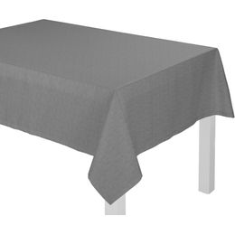 Tischdecke WIRTH, B:220cm L:130cm, grau, Baumwolle, Leinen, Tischdecken, "Wiessee"