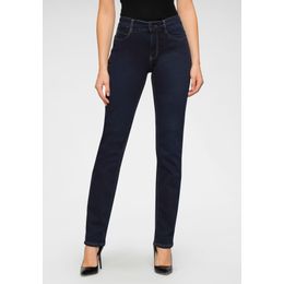 MAC Damen Stretch-Jeans "Dream", blau, Gr. 32, Abriebeffekte, Denim/Jeans, Obermaterial: 66% Baumwolle, 31% Polyester, 3% Elasthan, Jeans, mit