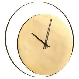 Wanduhr GUTMANN FACTORY "Moda", gold (goldfarben), Wanduhren, &Oslash; 80cm B/H/T: 3cm, Wanduhr
